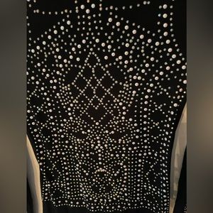 Tops | Elegant Embellished Mesh Top Large M | Poshmark